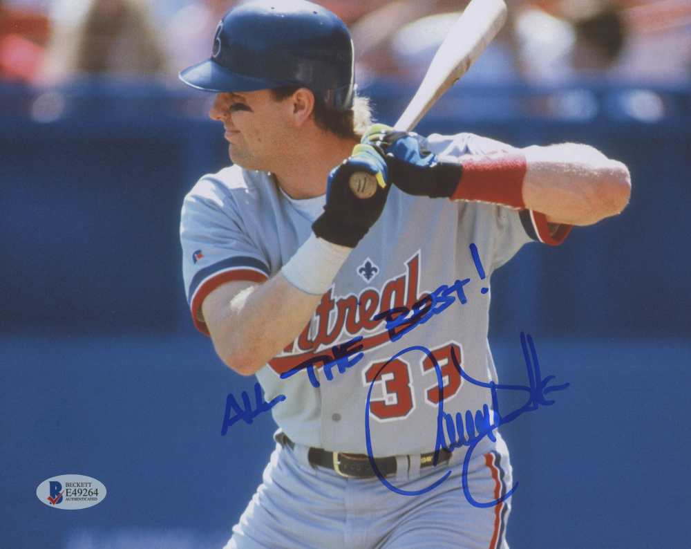 Larry Walker Signed Expos 8x10 Photo Inscribed "All The Best!" (Beckett ...