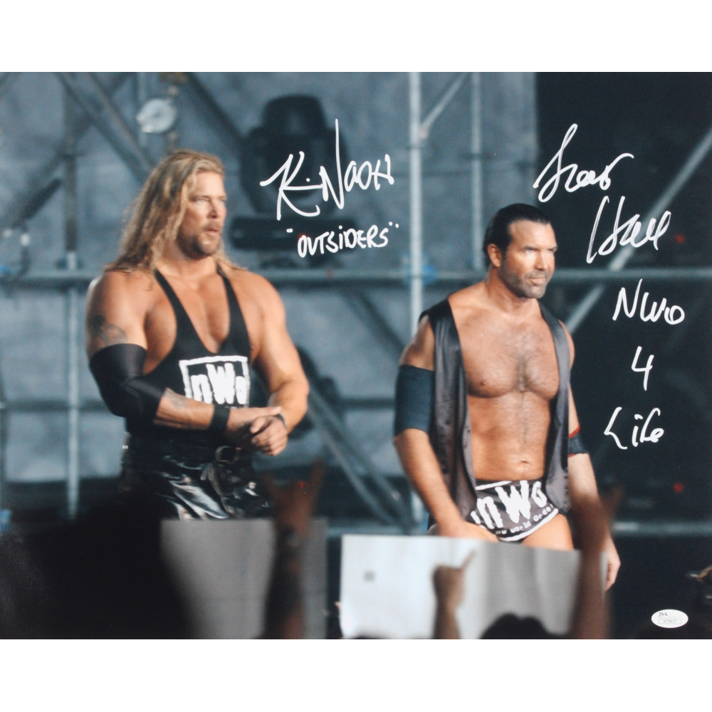 Kevin Nash & Scott Hall Signed 16x20 Photo Inscribed "Outsiders" & "NWO ...