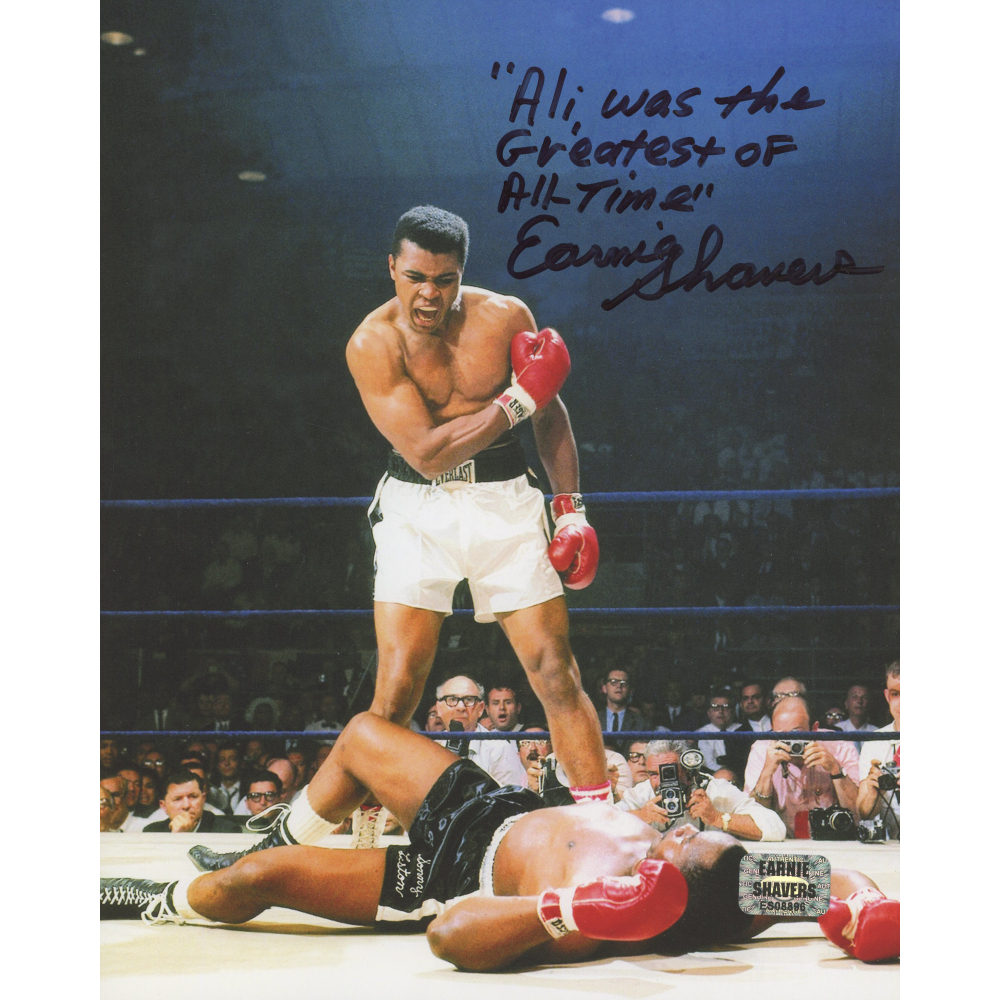 Earnie Shavers Signed "Muhammad Ali vs. Sonny Liston" 8x10 Photo With ...