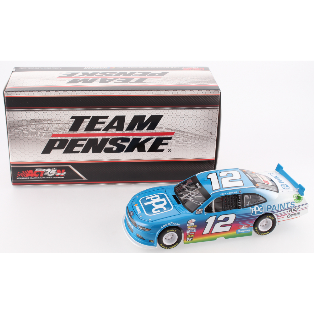 Joey Logano Signed NASCAR #22 PPG Paints 2017 Mustang 1:24 Limited ...