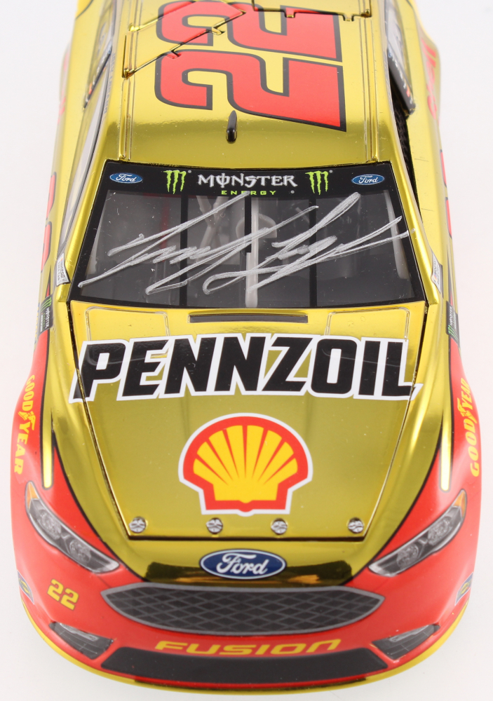 Joey Logano Signed NASCAR #22 Shell-Pennzoil 2018 Fusion - Color Chrome ...