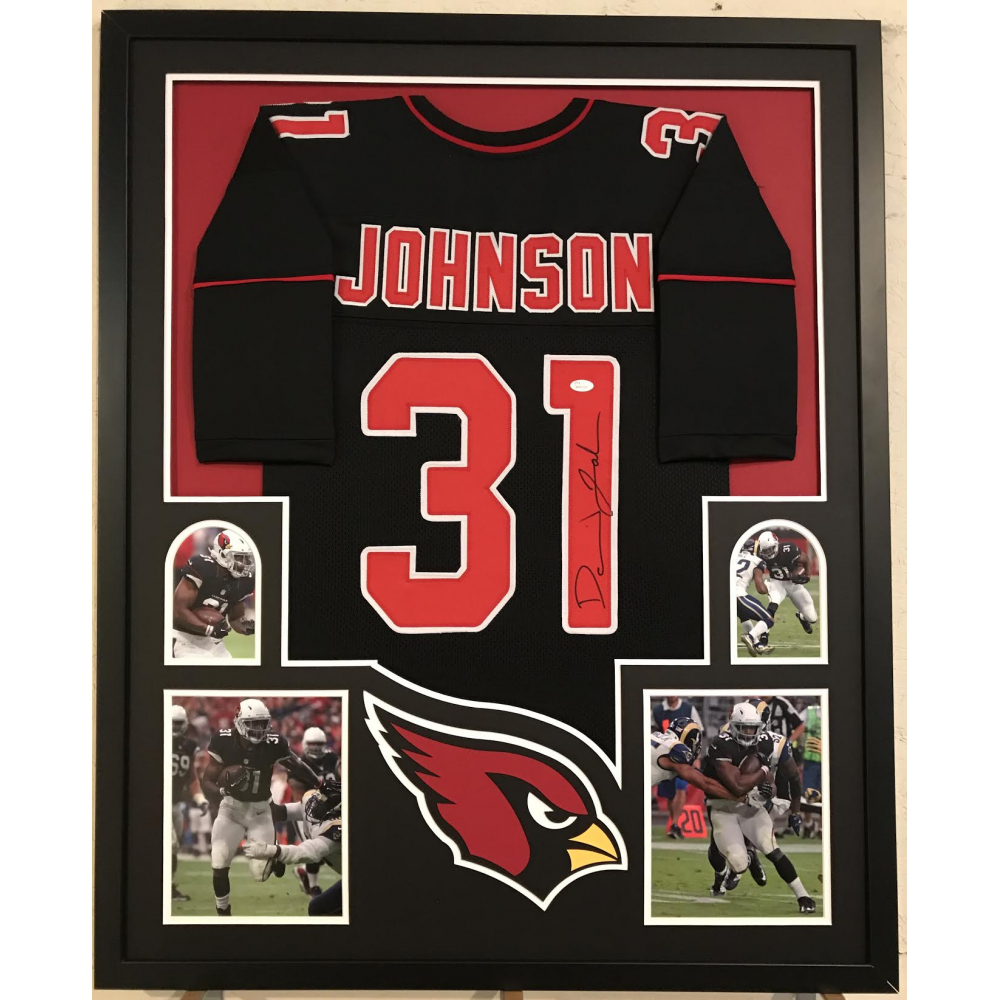 David Johnson Signed Cardinals 34x42 Custom Framed Jersey (JSA COA ...