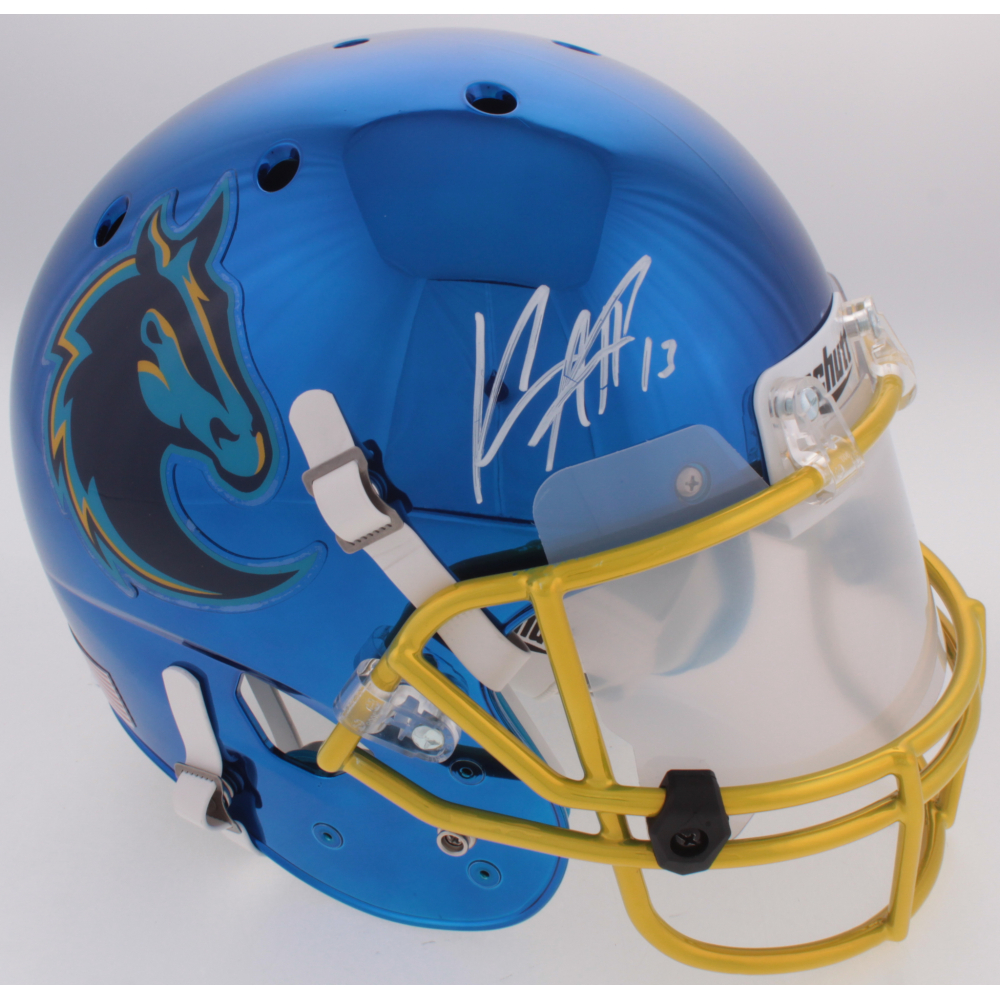 Keenan Allen Signed Chargers Custom Blue Chrome Full-Size Helmet With ...