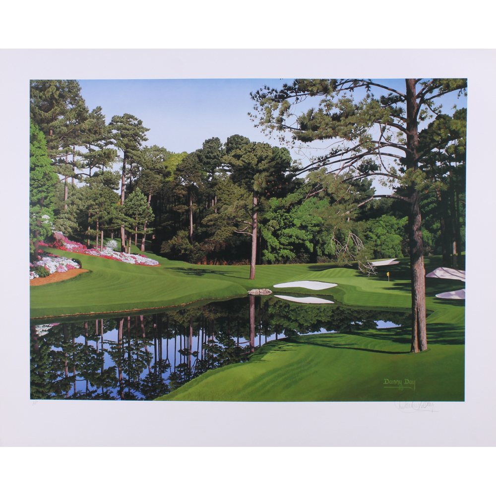 Danny Day Signed 1995 The Masters "The 16th at Augusta" Golf Course ...