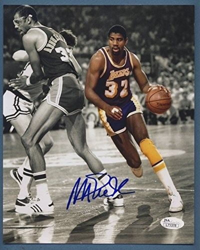 Magic Johnson Signed Lakers 8x10 Photo (JSA COA) | Pristine Auction