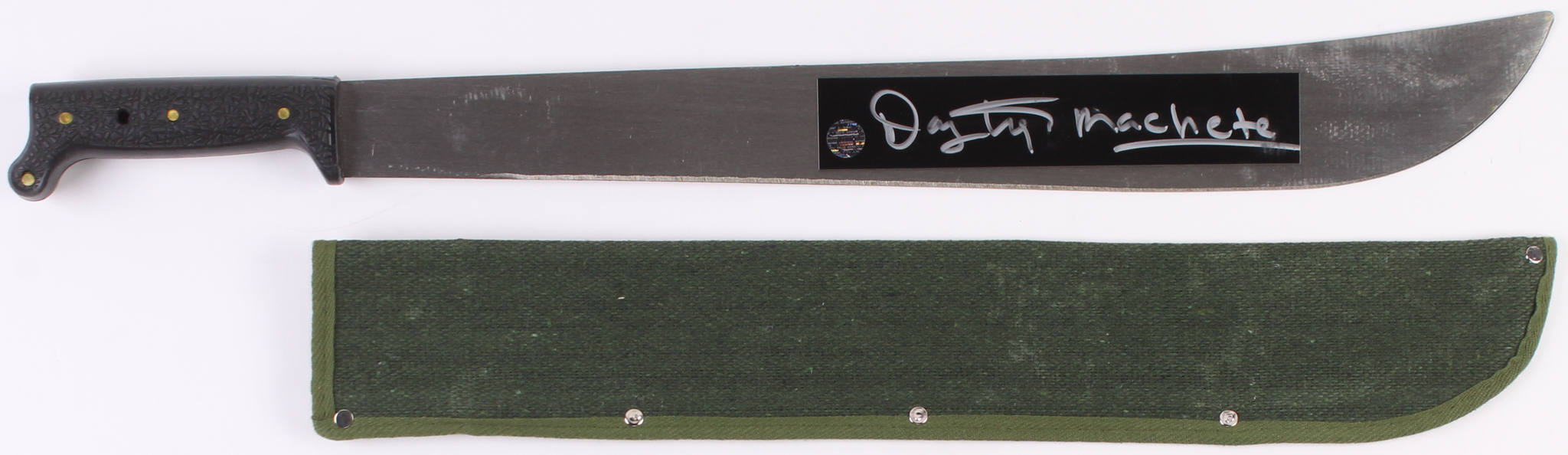 Danny Trejo Signed "Machete" 23" Steel Machete with Canvas Sheath ...