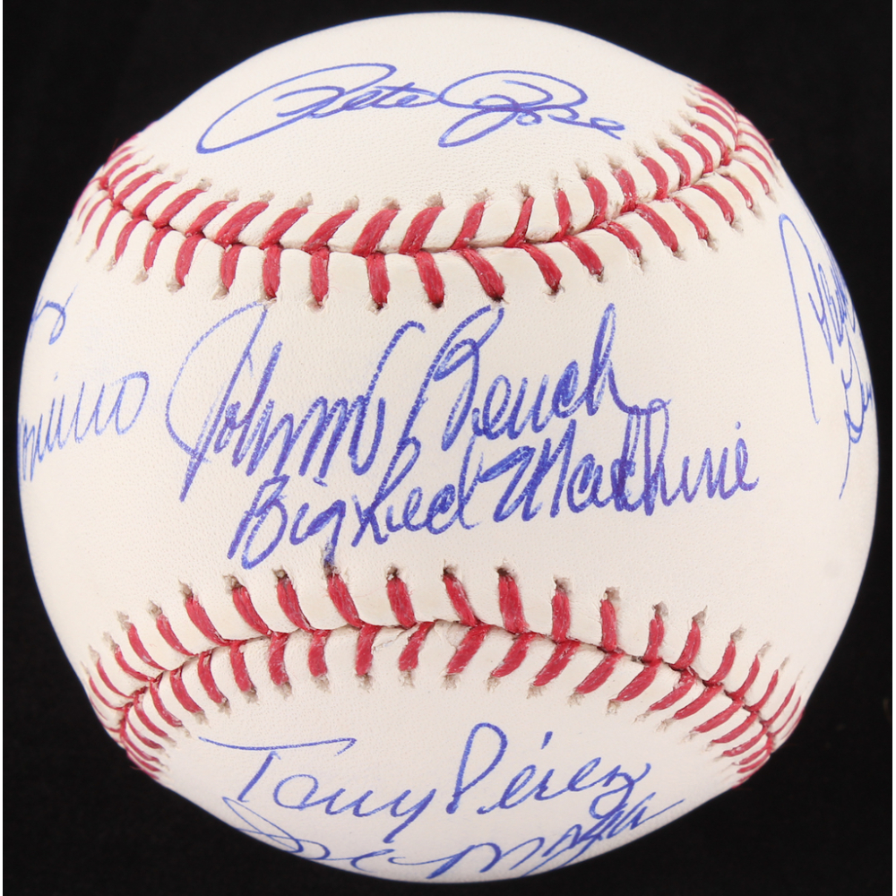 Reds Big Red Machine Signed OML Baseball by (8) with Pete Rose, Johnny ...