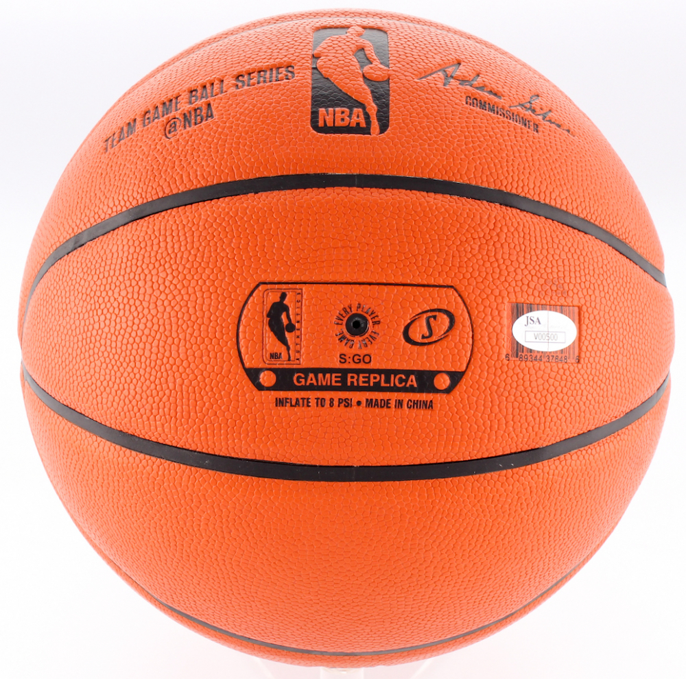 David Thompson Signed Nuggets Semicentennial Logo Basketball Inscribed ...