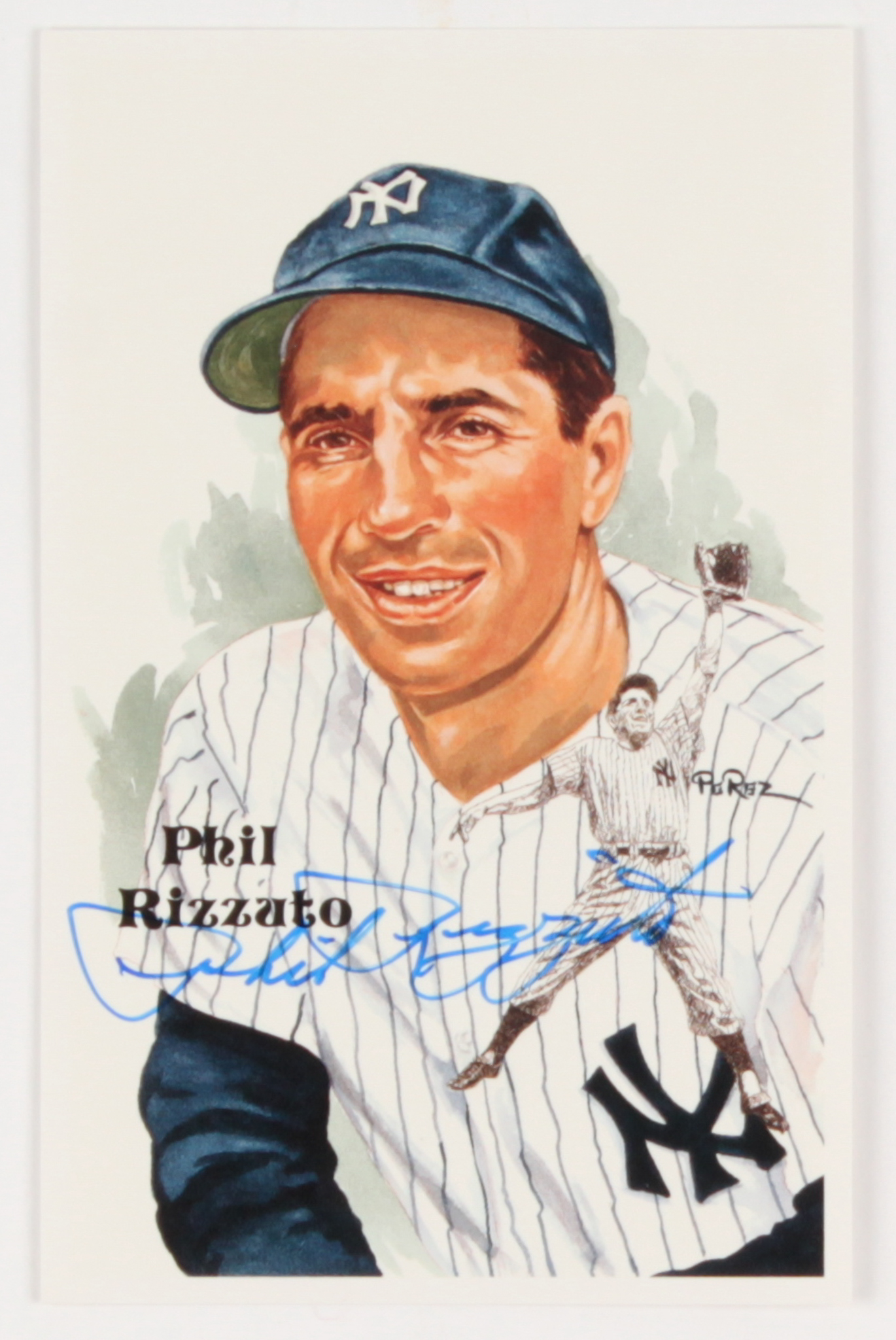 Phil Rizzuto Signed Yankees Hall of Fame Postcard (JSA COA) | Pristine ...