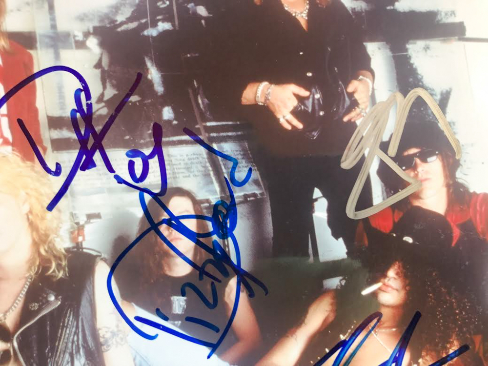 Guns N' Roses Band-Signed 8x10 Photo with (4) Signatures Including ...