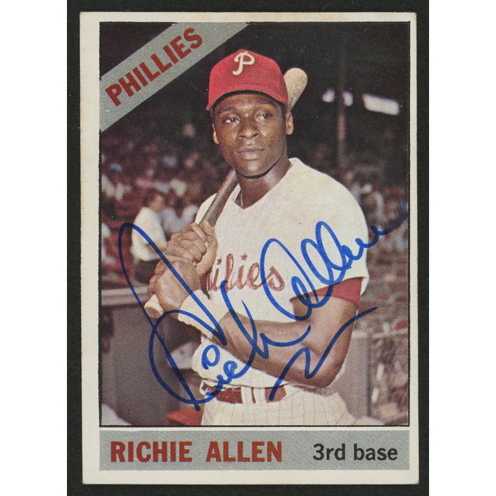 Dick Allen Signed 1966 Topps #80 Richie Allen (Sports Integrity COA ...