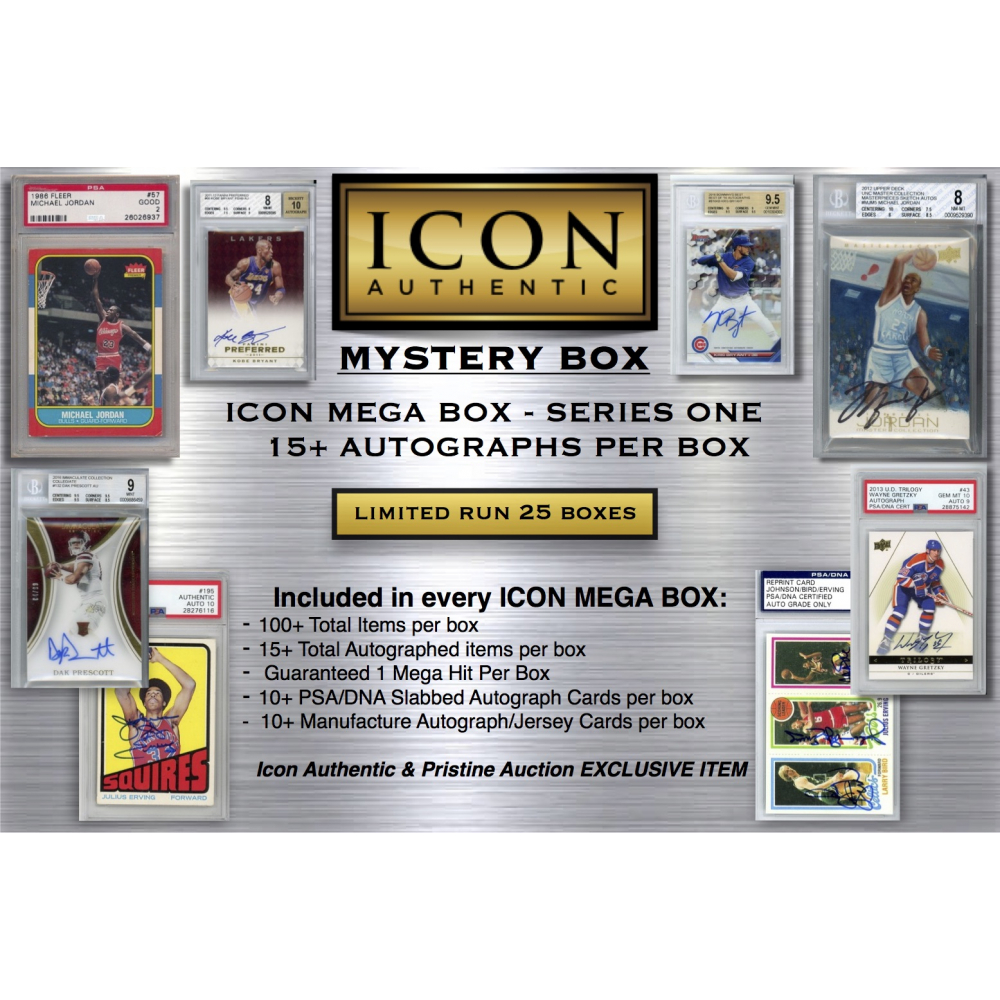 ICON AUTHENTIC MYSTERY BOX SERIES 1 – Autograph Mystery Box with 15 ...