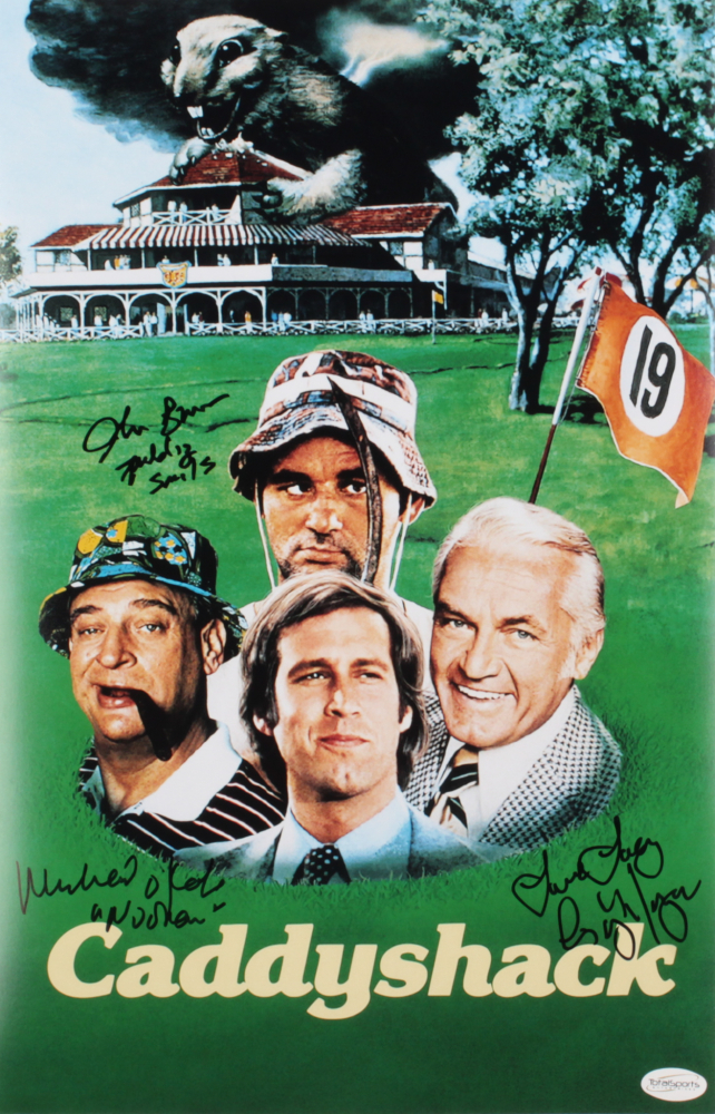 Cindy Morgan, Michael O'Keefe & John F. Barmon Jr. Signed "Caddyshack ...