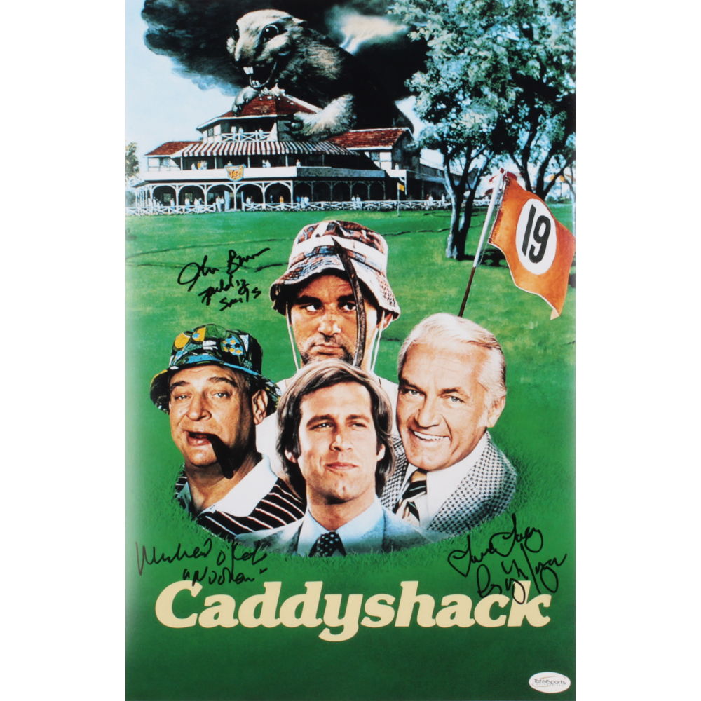 Cindy Morgan, Michael O'Keefe & John F. Barmon Jr. Signed "Caddyshack ...