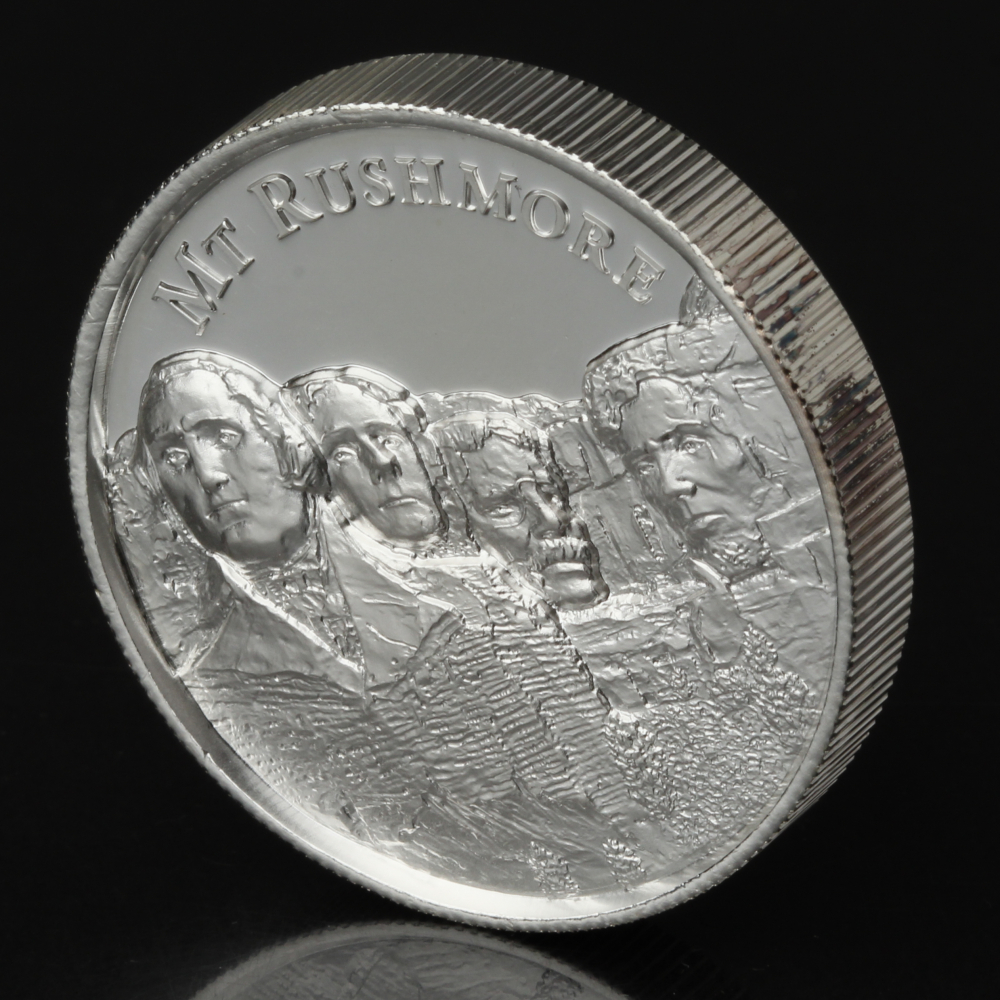 2 oz. Silver Elemetal Mint Mount Rushmore Ultra High Relief Silver ...