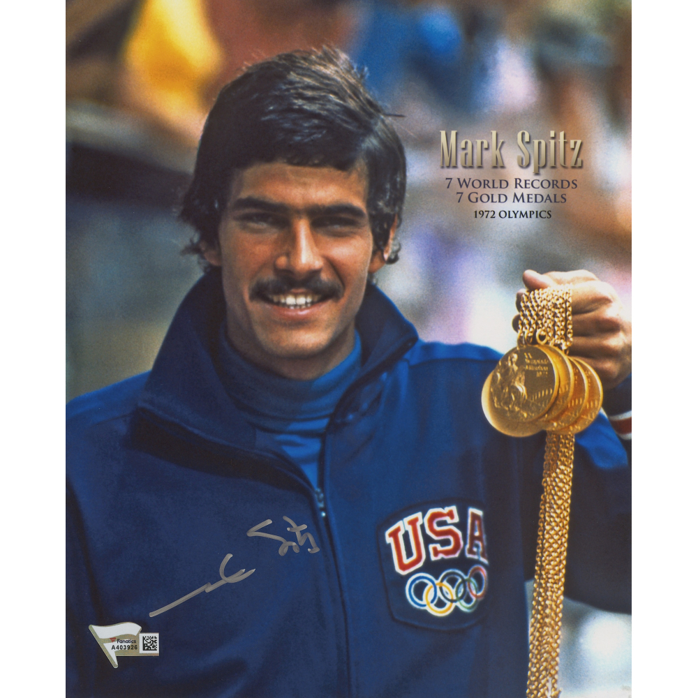 Mark Spitz Signed "7 Gold Medals - 7 World Records - 1972 Olympics ...