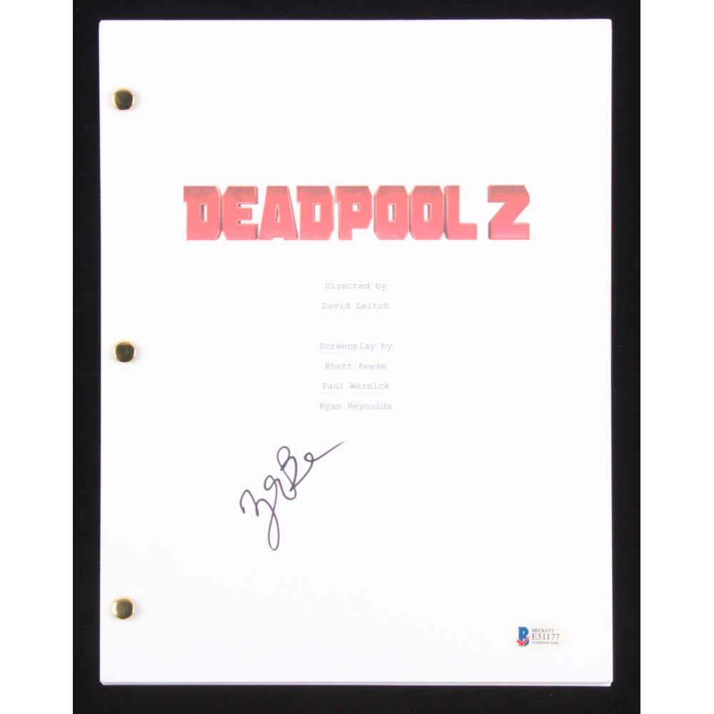 Zazie Beetz Signed "Deadpool 2" Script (Beckett COA) | Pristine Auction