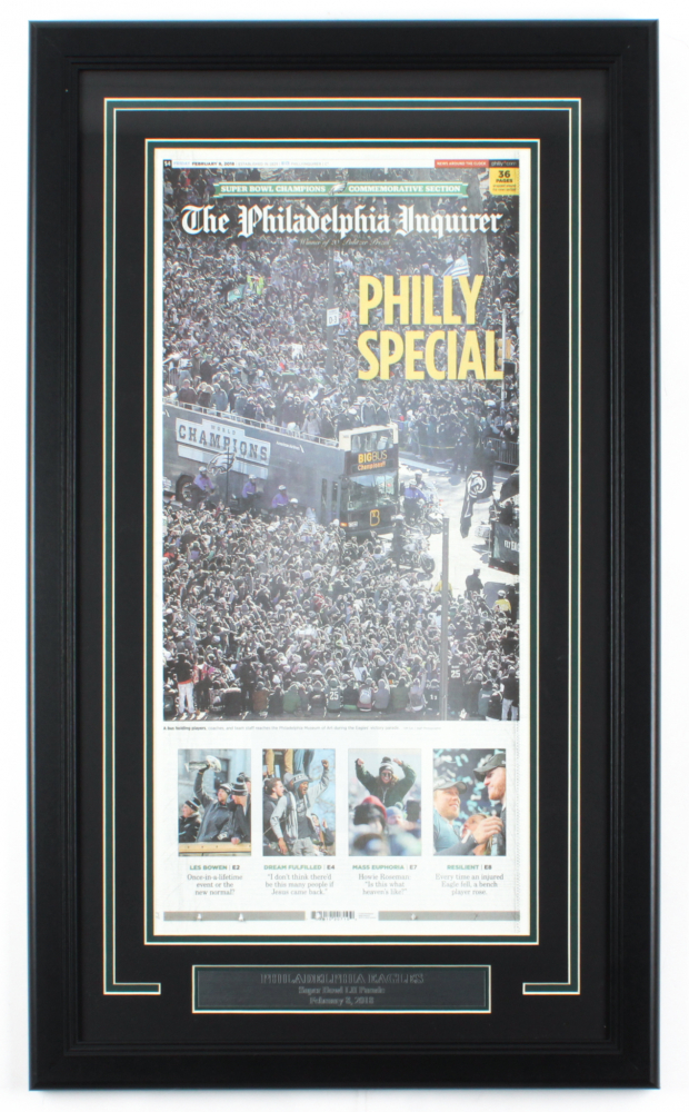 The Philadelphia Inquirer Super Bowl LII Parade 17.5" x 29.5" Custom ...