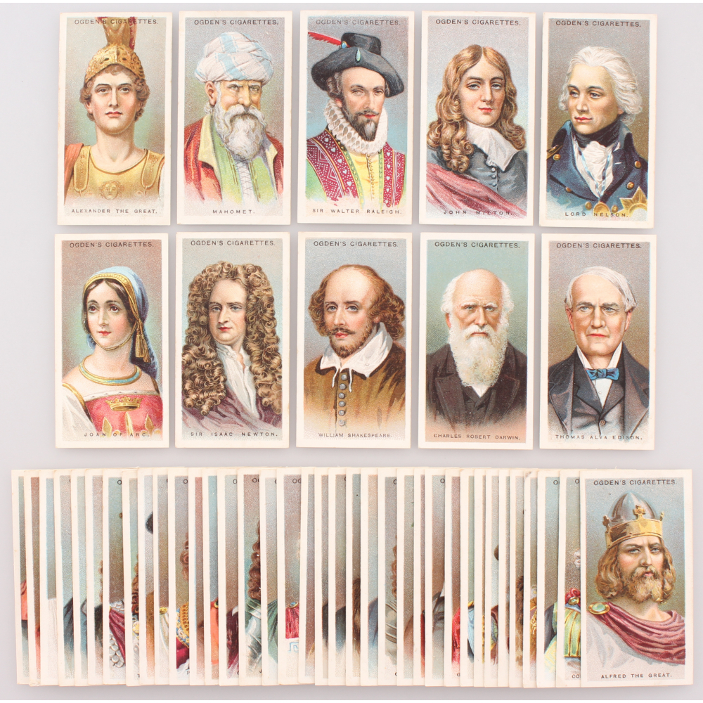1924 Ogden's "Leaders of Men" Near Complete Set of (46/50) Cigarettes ...