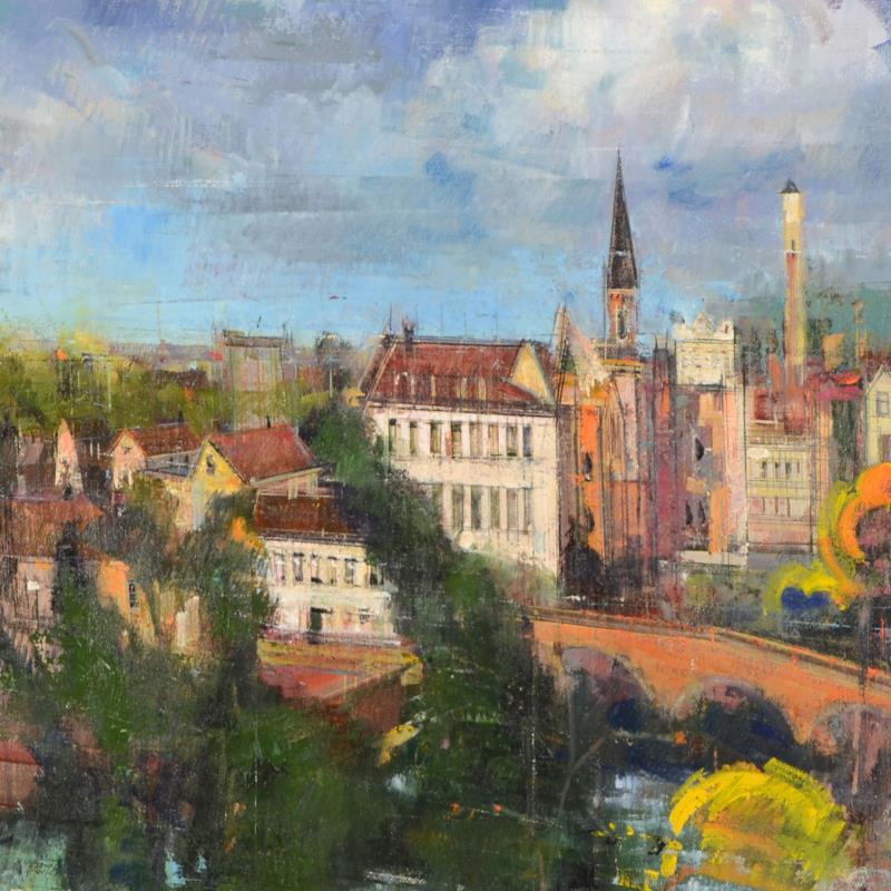 Alex Zwarenstein Signed "Big Sky Over Verona" 30x26 Custom Framed ...