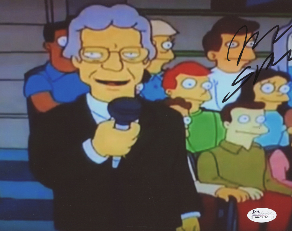 Jerry Springer Signed "The Simpsons" 8x10 Photo (JSA COA) | Pristine ...