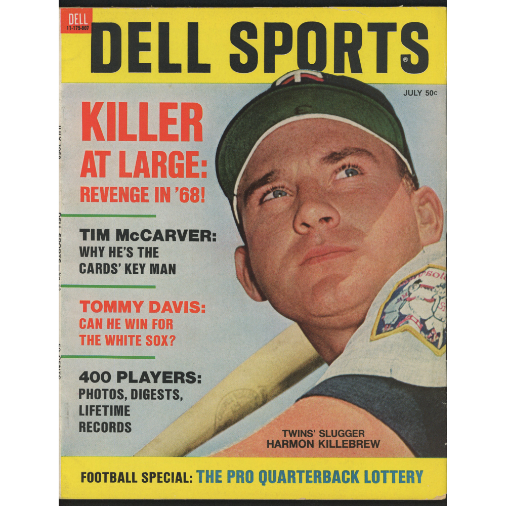 1968 Dell Sports Baseball Magazine with Harmon Killebrew | Pristine Auction