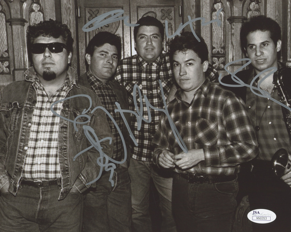 Los Lobos Signed 8x10 Photo Signed by (5) with Cesar Rosas, David ...