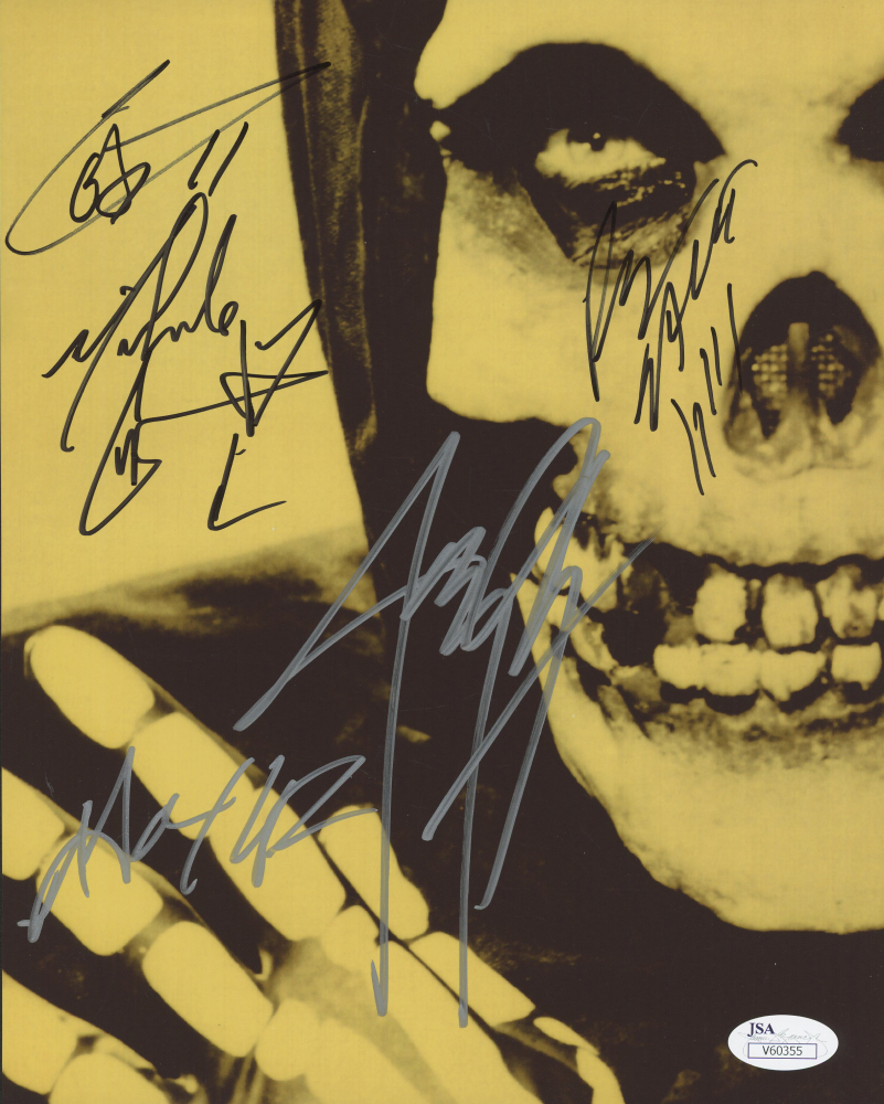 Misfits Signed 8x10 Photo Signed by (5) with Jerry Only, Dez Cadena ...