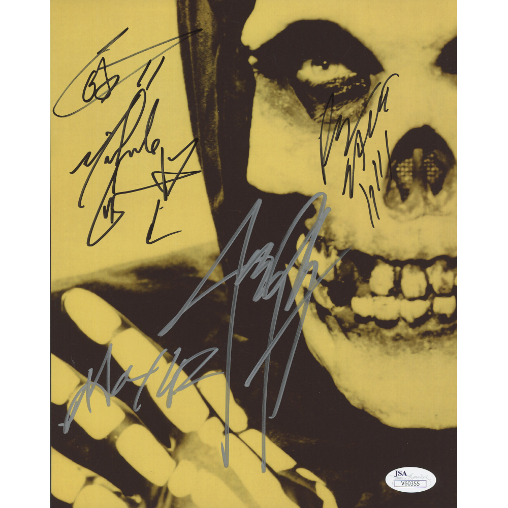 Misfits Signed 8x10 Photo Signed by (5) with Jerry Only, Dez Cadena ...