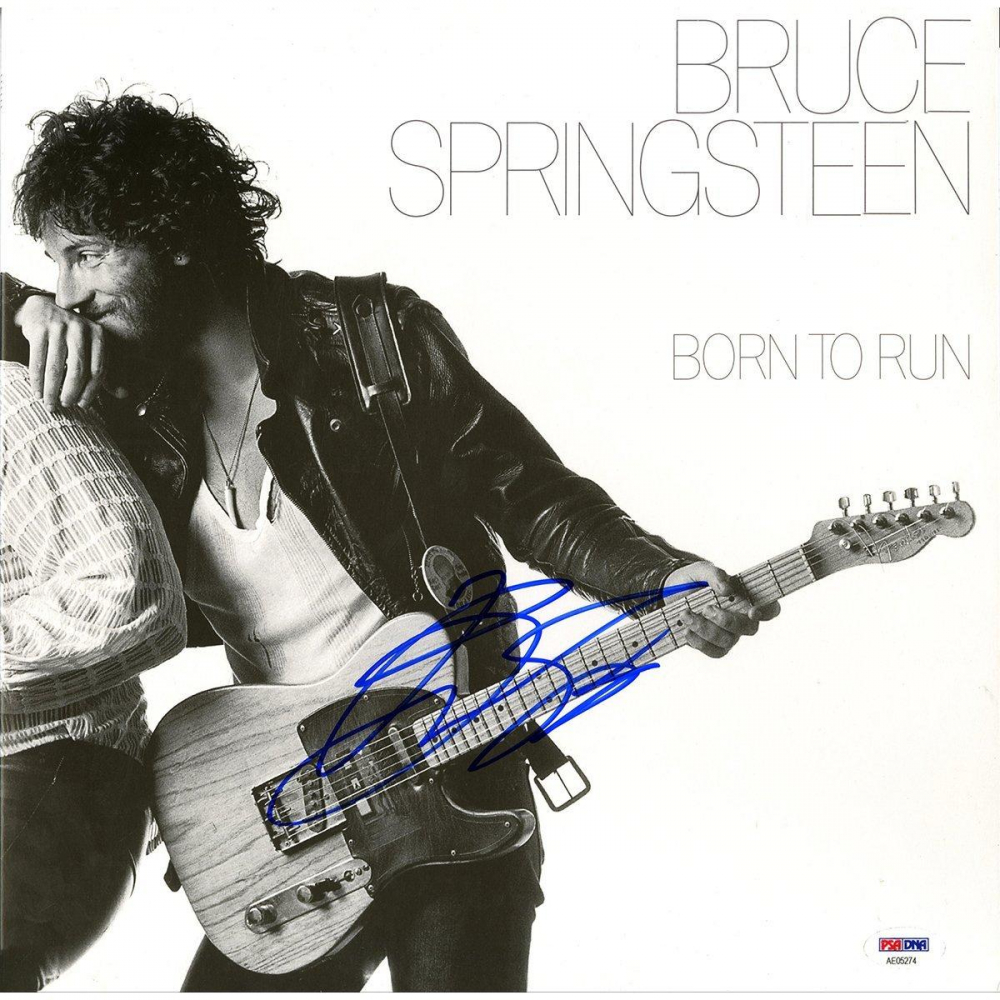 Bruce Springsteen Signed "Born To Run" Vinyl Record Album Cover (PSA Hologram) | Pristine Auction