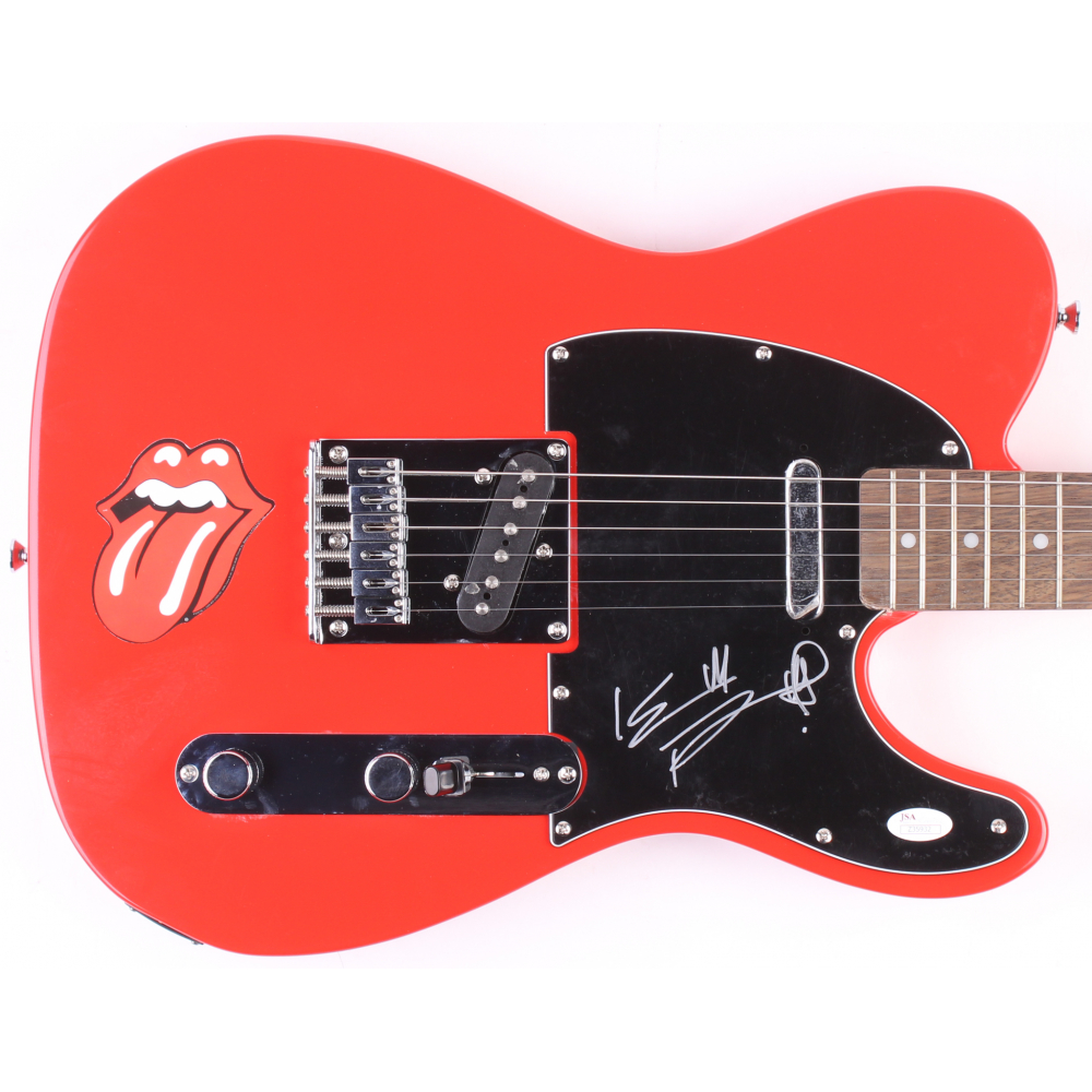 Keith Richards Signed Full-Size Fender Squier Electric Guitar (JSA LOA ...
