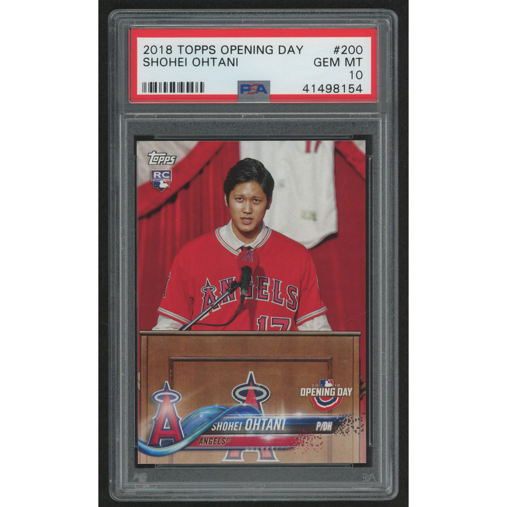 2018 Topps Opening Day #200 Shohei Ohtani RC (PSA 10) | Pristine Auction