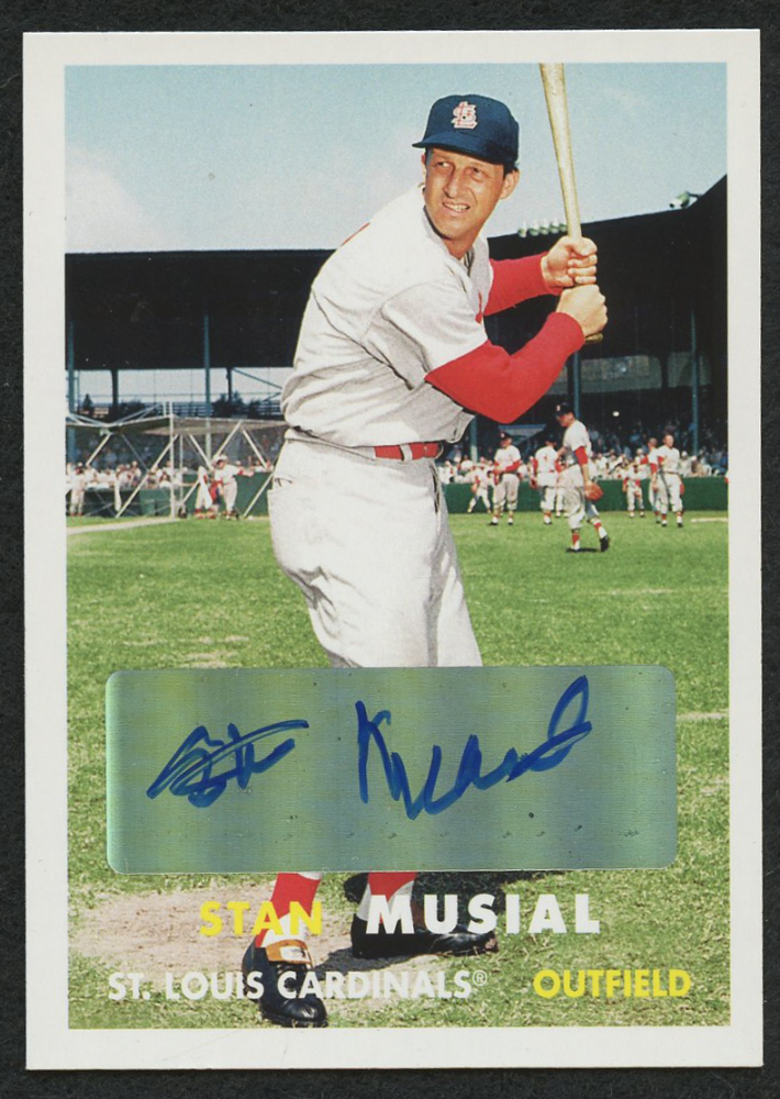 Stan Musial Signed 2011 Topps Lost Cards #LC10 (Stan Musial COA ...